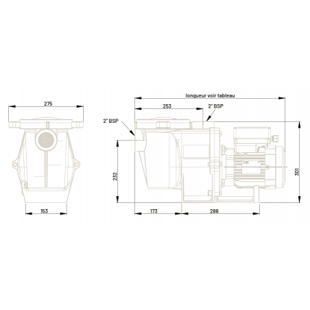 Pompe de piscine PENTAIR STA-RITE INTELLIPRO WHISPERPRO VSF à vitesse ...
